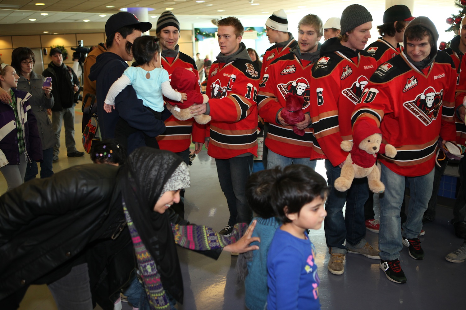 Petro Canada Teddy Bear Toss 2011 Distribution - Calgary Hitmen