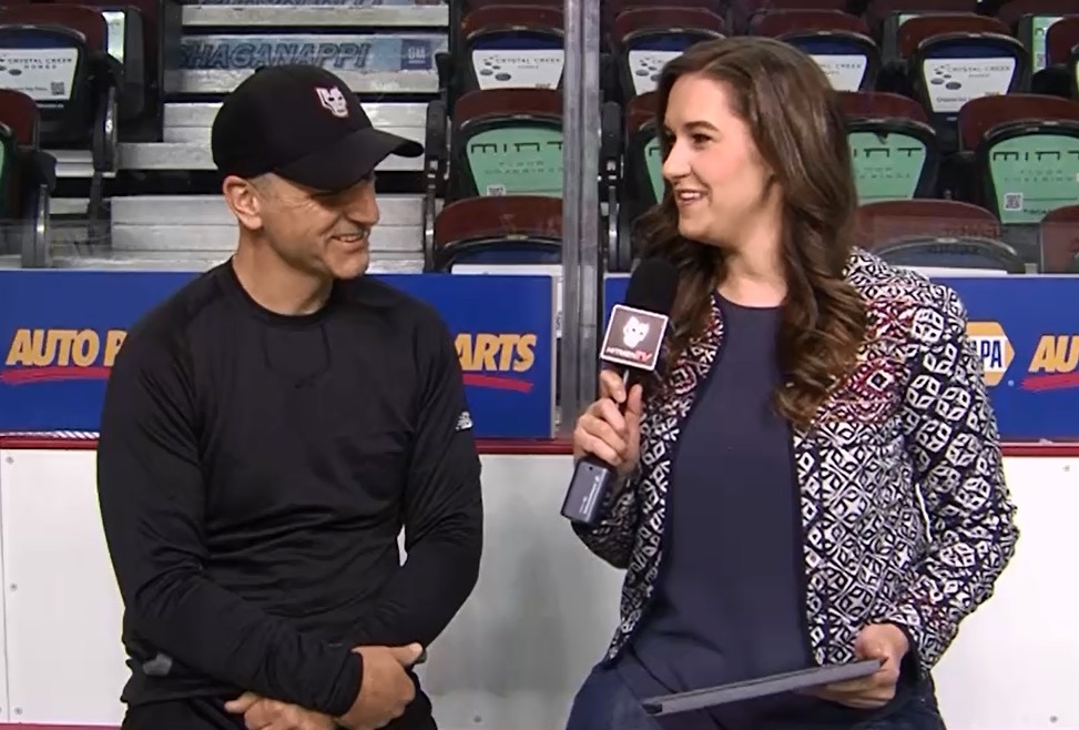 Timeout with Coach - Calgary Hitmen