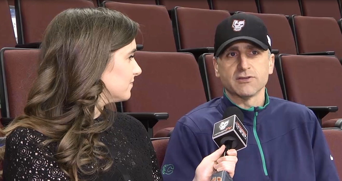 Timeout with Coach - Calgary Hitmen