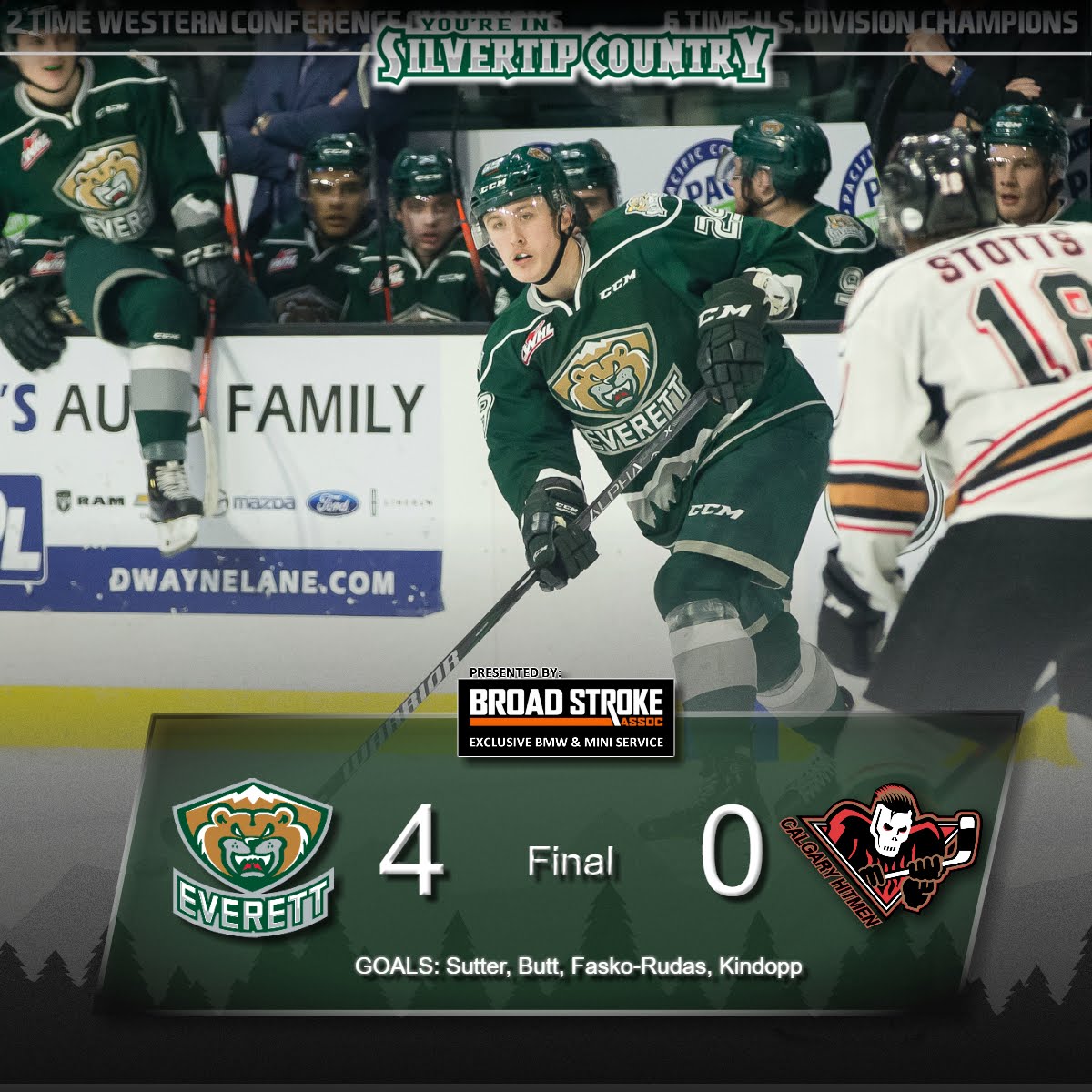 TIPS WIN // Wolf shuts out Calgary, 4-0 - Everett Silvertips