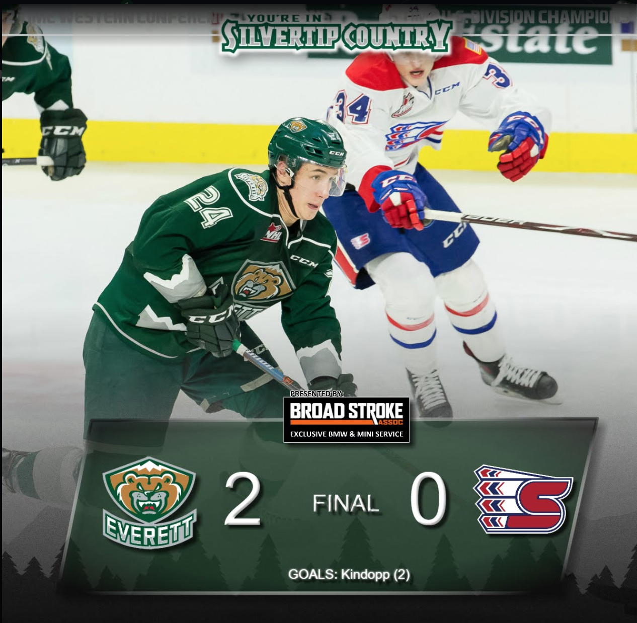TIPS WIN // Wolf Shuts the Door on Chiefs, 2-0 - Everett Silvertips