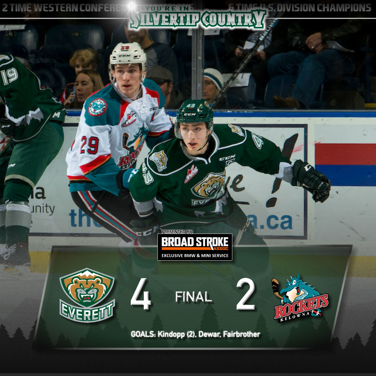 TIPS WIN // Soaring Over Rockets - Everett Silvertips