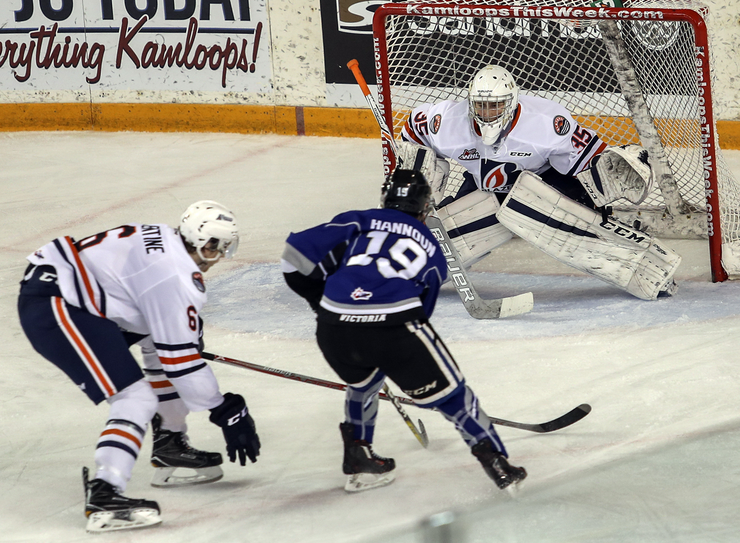 Max Palaga Vying for Spot in Goal - Kamloops Blazers