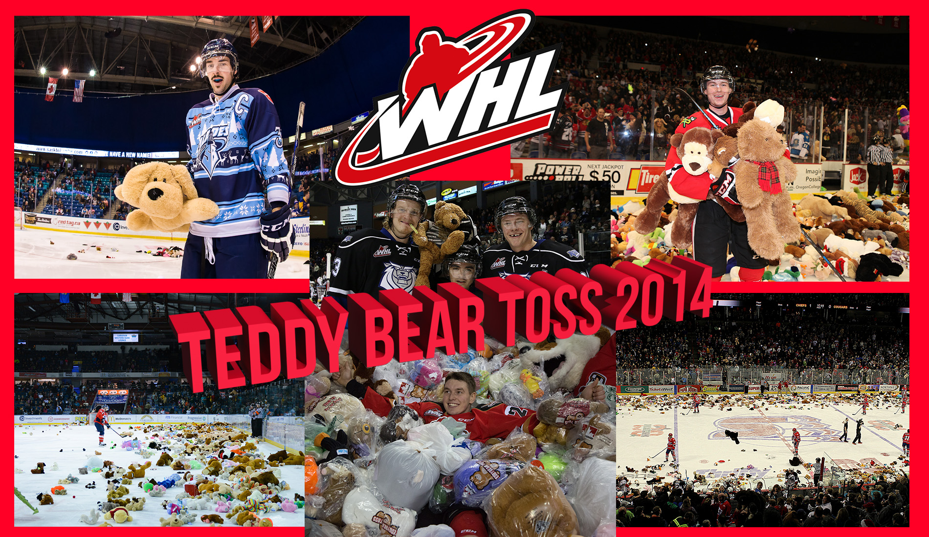 WHL Teddy Bear Toss 2014 - Kelowna Rockets