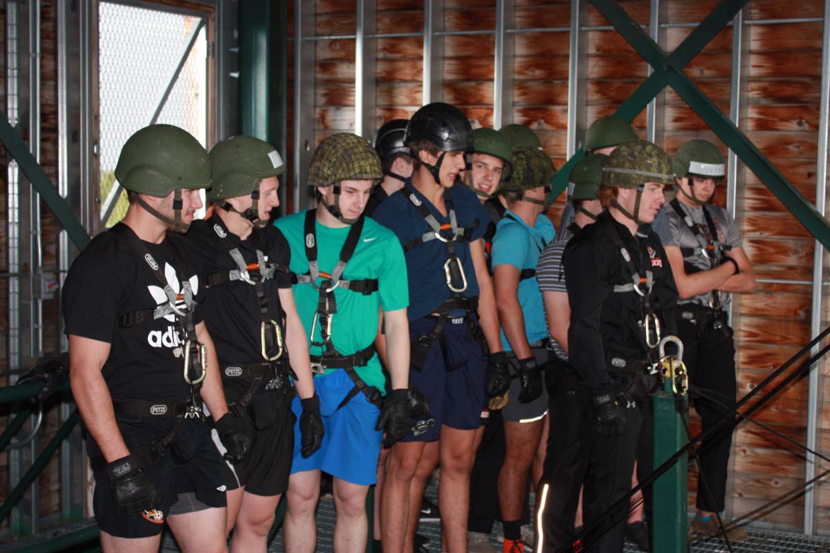 In the army: Tigers visit CFB Wainwright - Western Hockey League