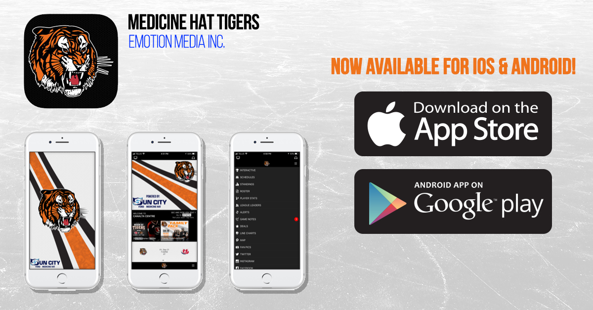 TIGERS NEW APP AVAILABLE FOR DOWNLOAD - Medicine Hat Tigers