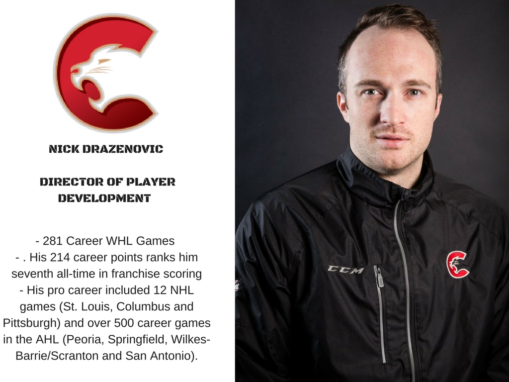 COUGARS NAME NICK DRAZENOVIC DIRECTOR OF PLAYER DEVELOPMENT - Prince ...