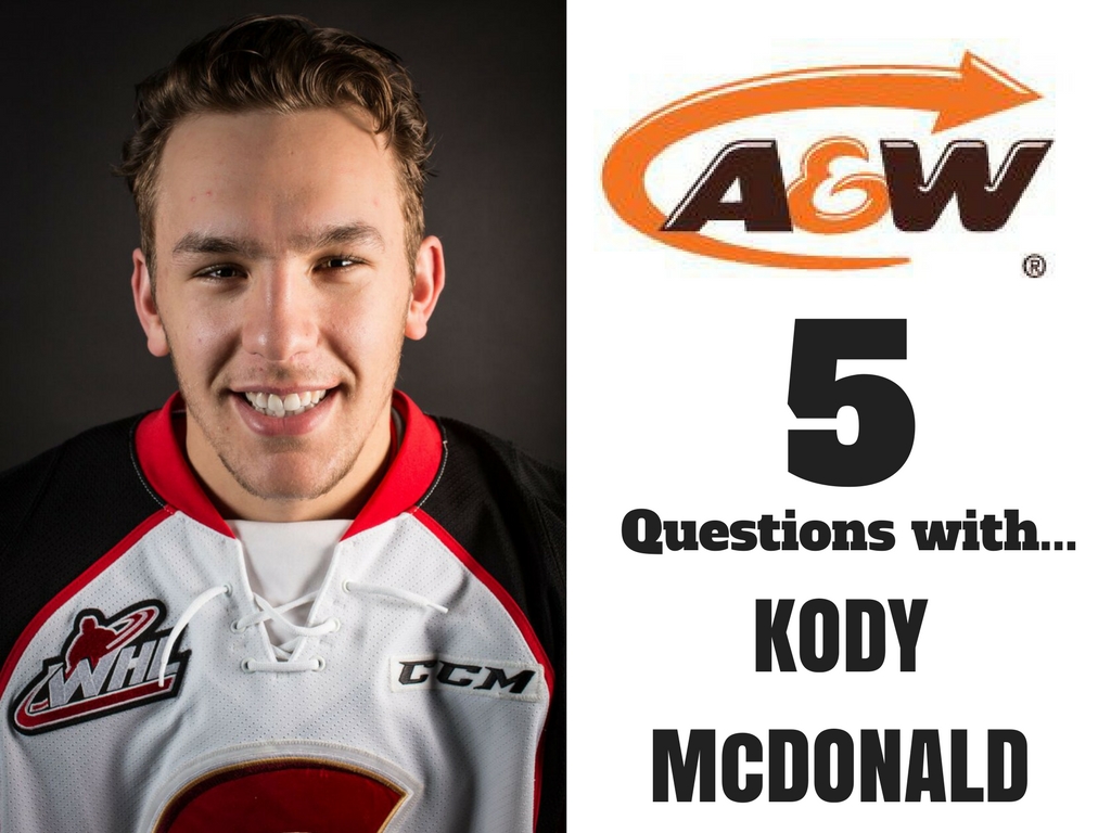 A&W 5 QUESTIONS WITH: KODY McDONALD - Prince George Cougars