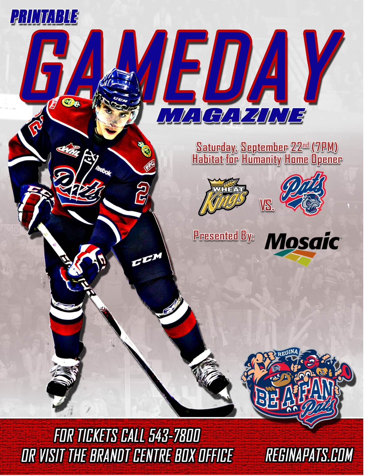 Pats Debut Printable Online Gameday Magazine - Regina Pats