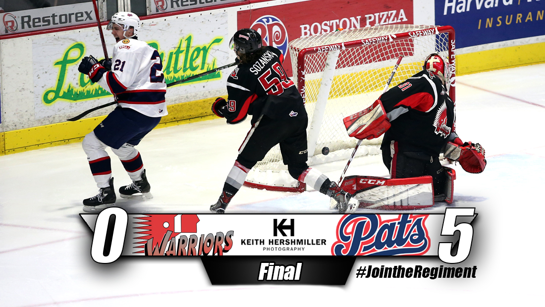 RECAP: Pats Clinch Division Title Friday, Beating Moose Jaw 5-0 ...