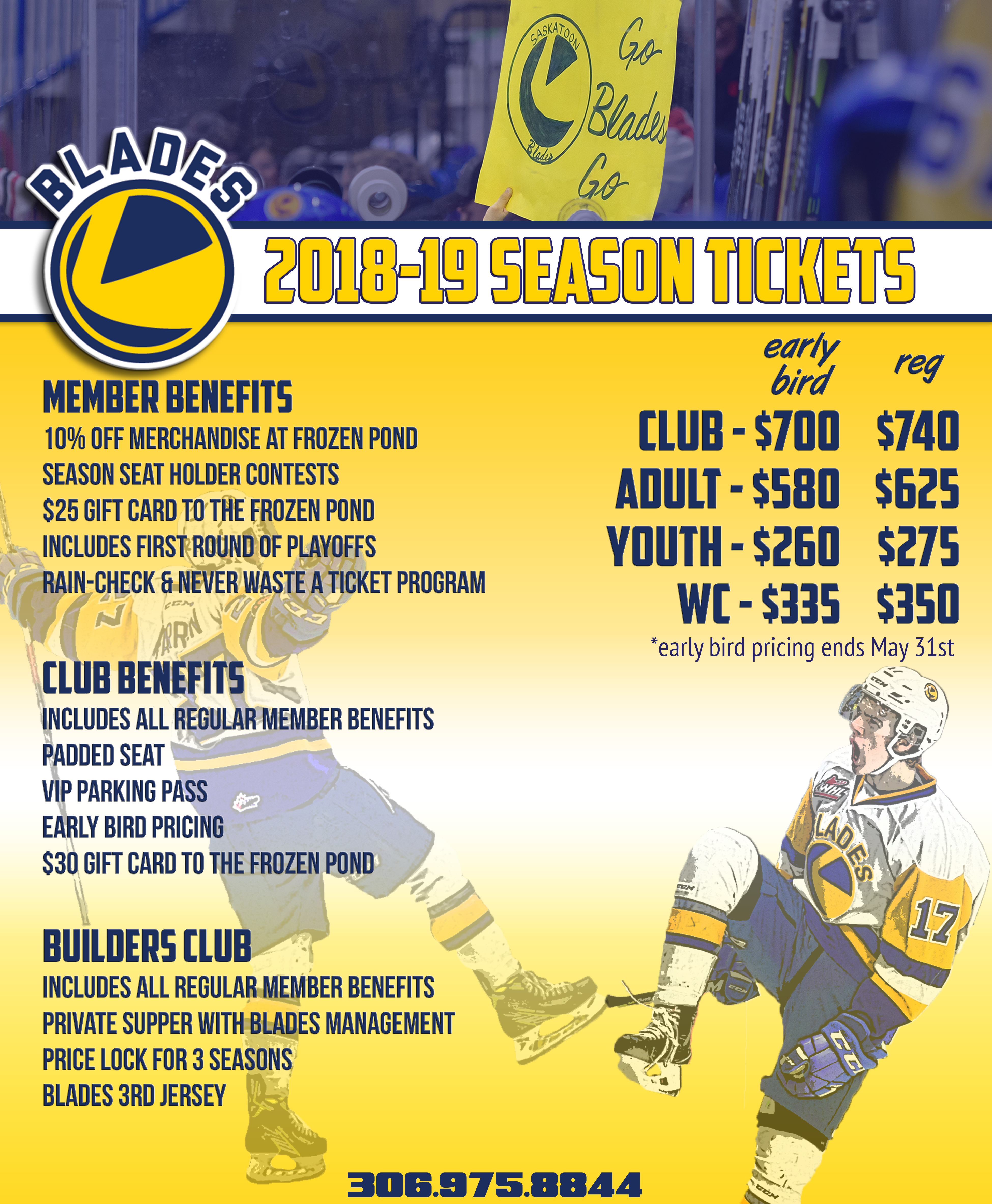 Born To Be A Blade // Get your tickets for this season! - Saskatoon Blades