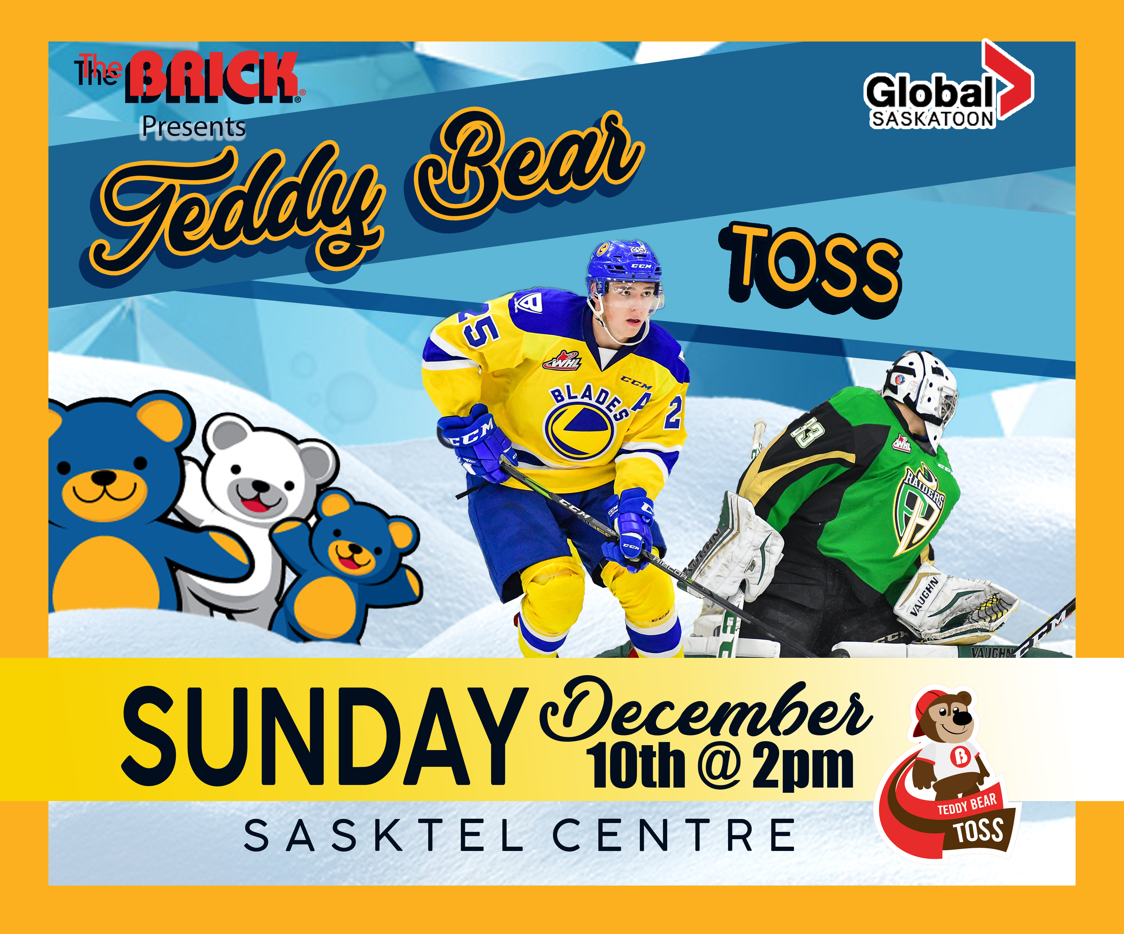 5 Things You Need To Know: Teddy Bear Toss Game! - Saskatoon Blades