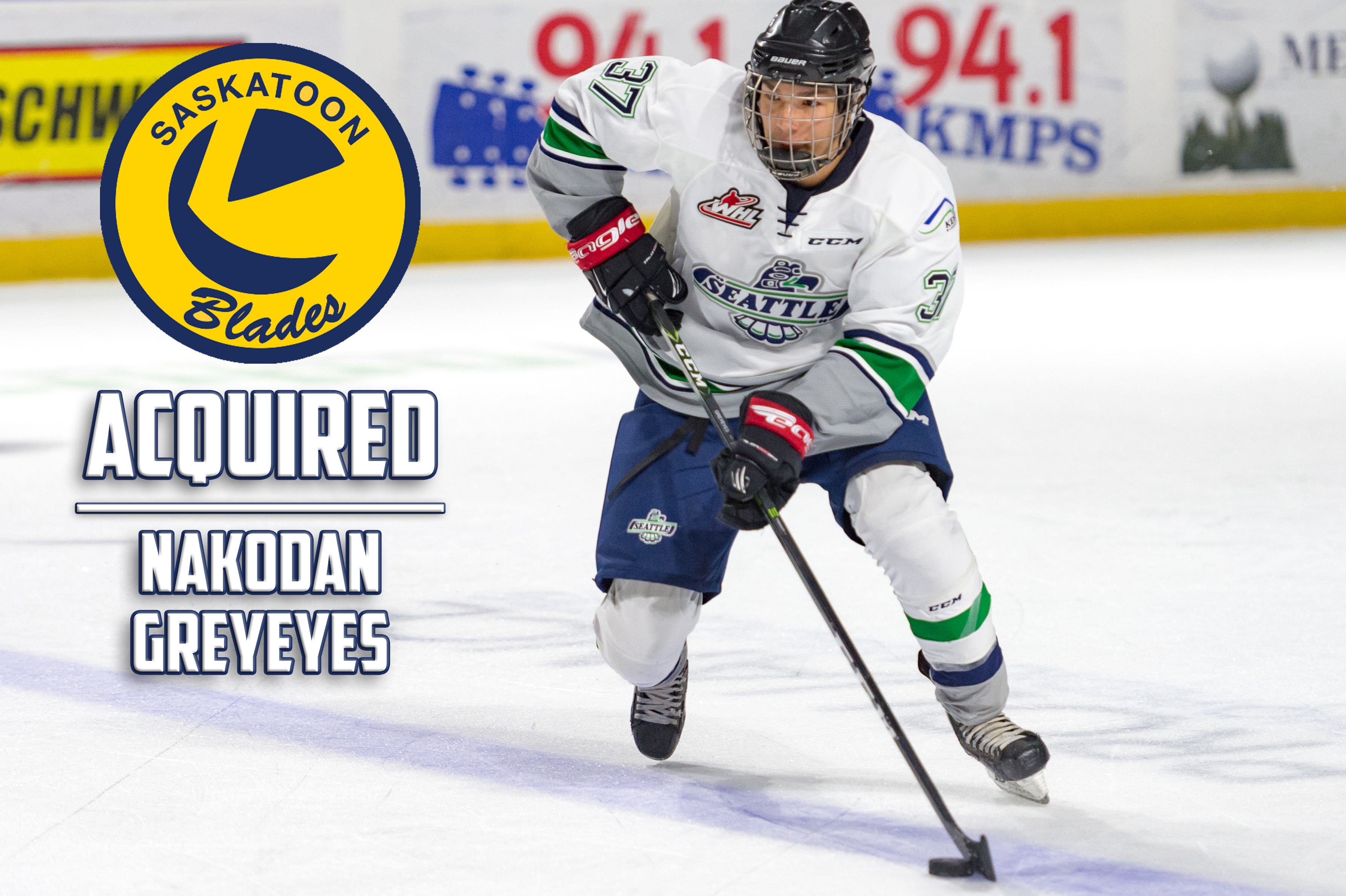 Blades acquire forward from Seattle - Saskatoon Blades
