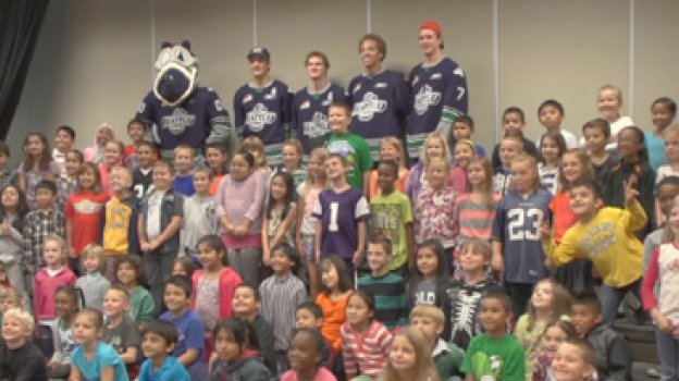 Visit to Arthur Jacobsen Elementary School - Seattle Thunderbirds