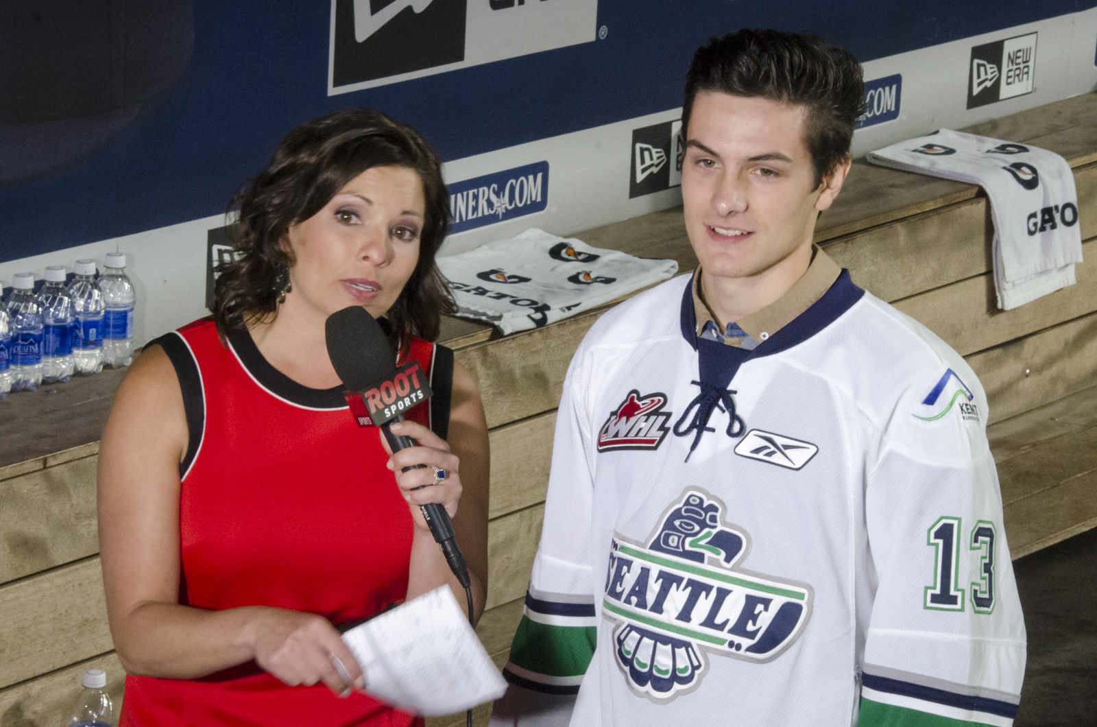 Thunderbirds First Pitch - Seattle Thunderbirds