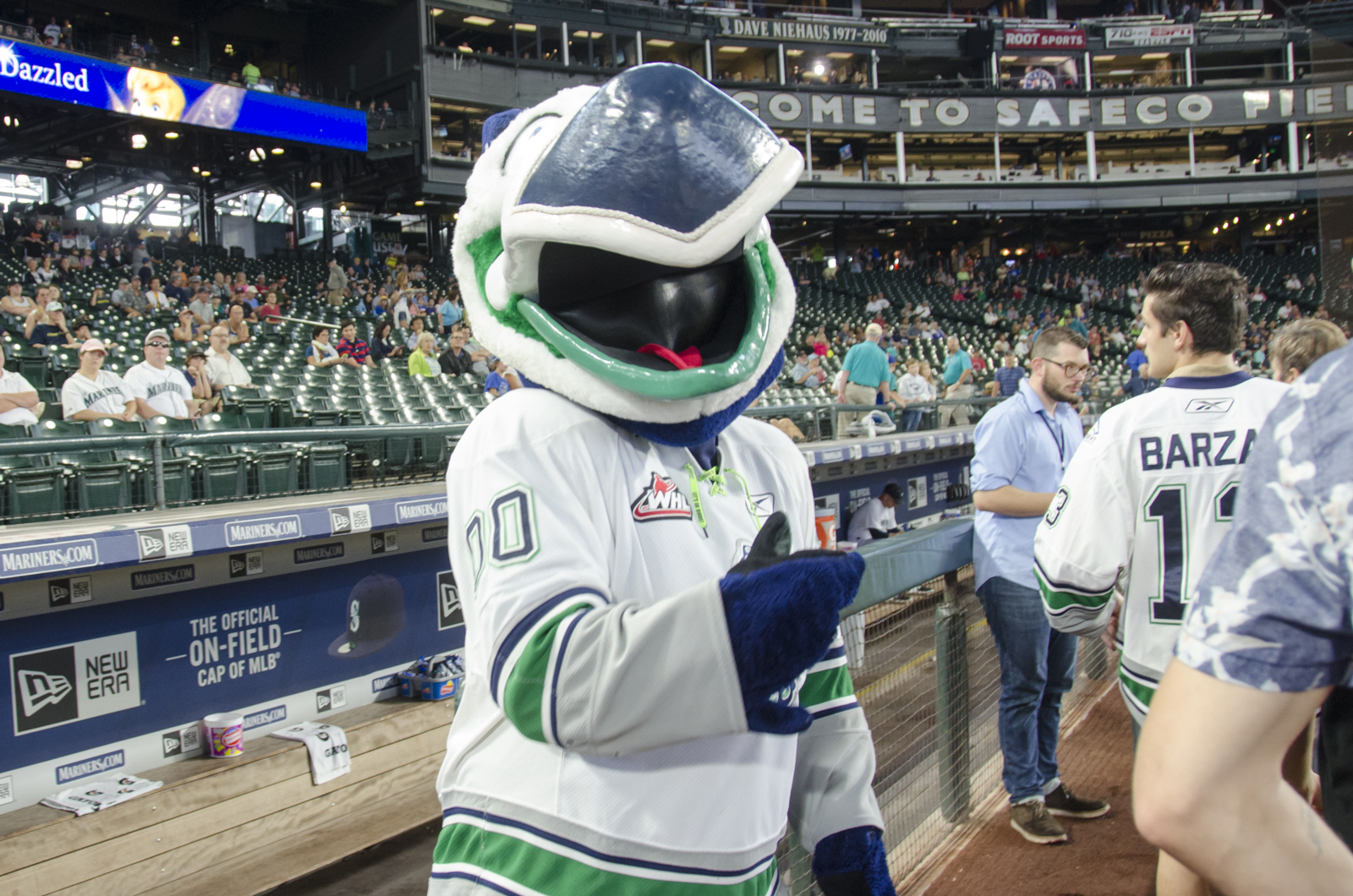 Thunderbirds First Pitch - Seattle Thunderbirds