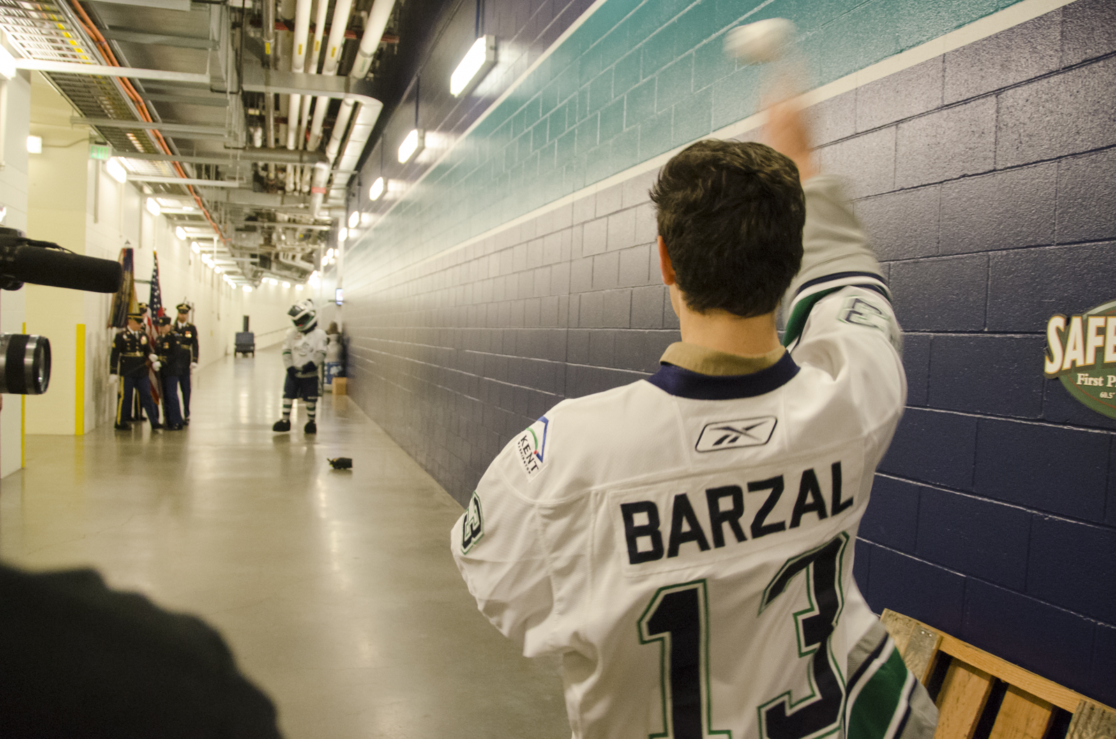 Thunderbirds First Pitch - Seattle Thunderbirds