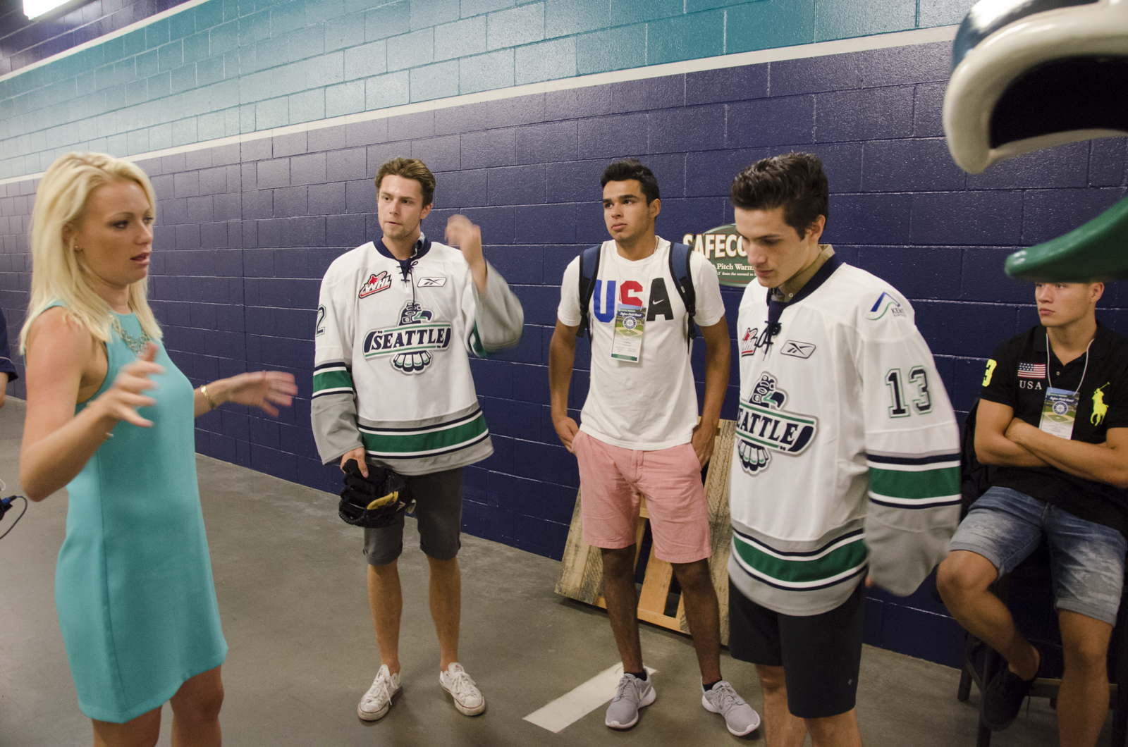 Thunderbirds First Pitch - Seattle Thunderbirds