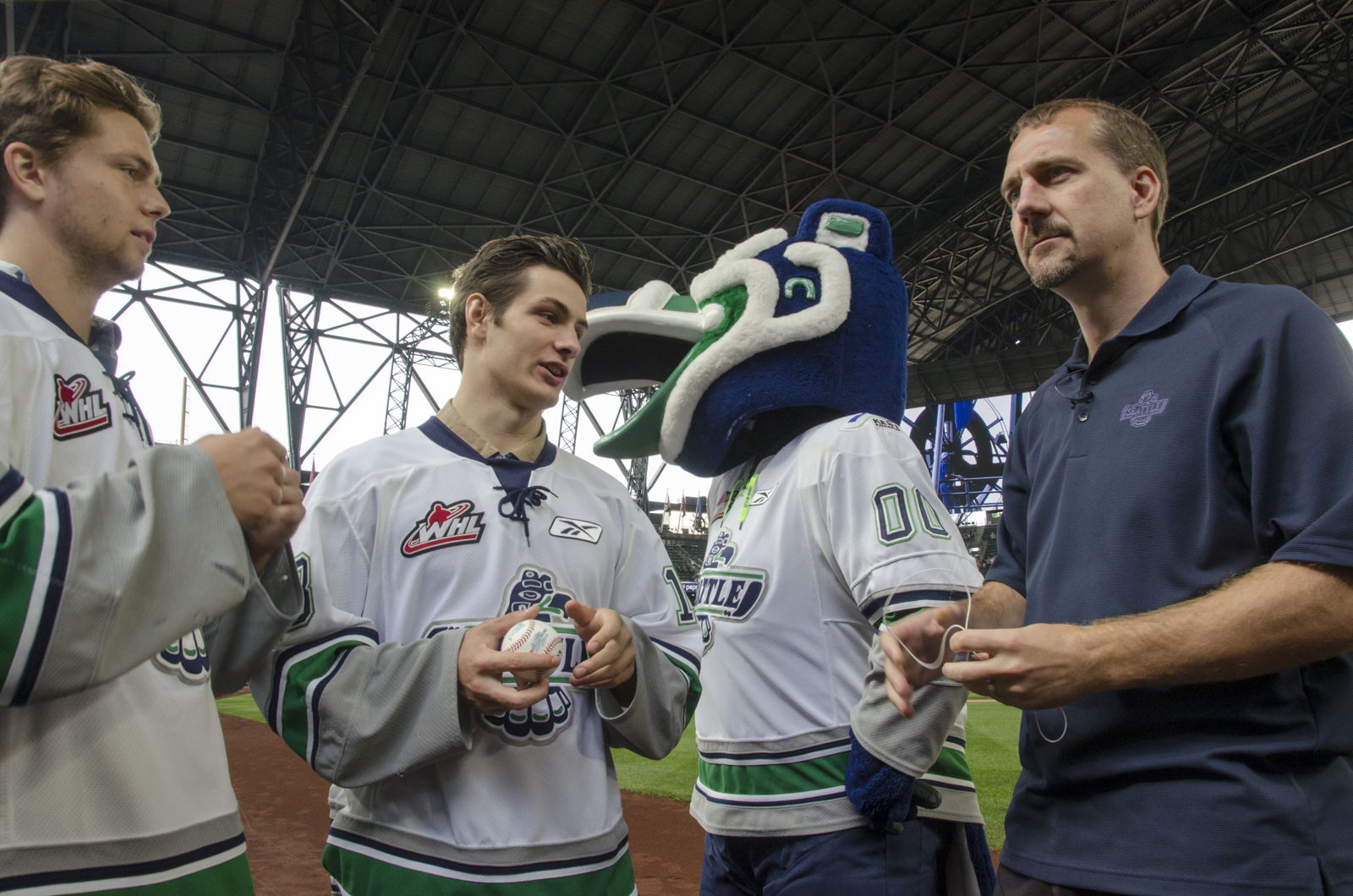 Thunderbirds First Pitch - Seattle Thunderbirds