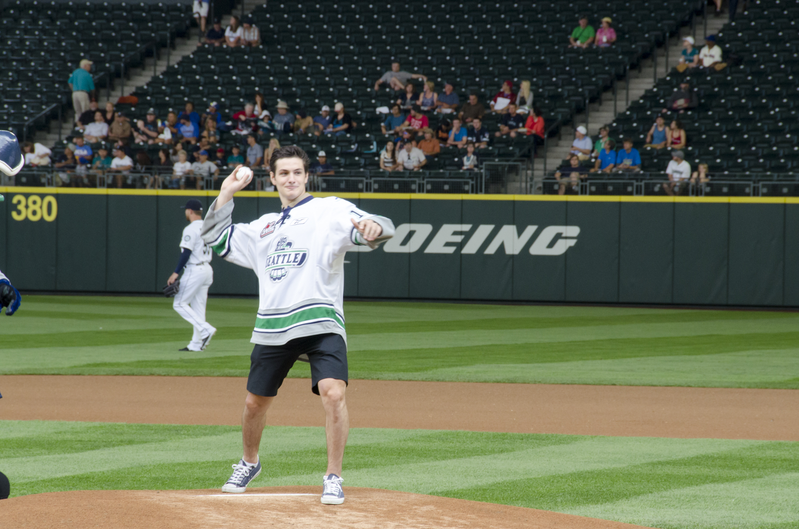 Thunderbirds First Pitch - Seattle Thunderbirds