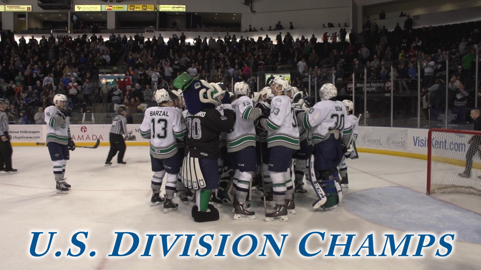 Clinching U.S. Division Championship - Seattle Thunderbirds