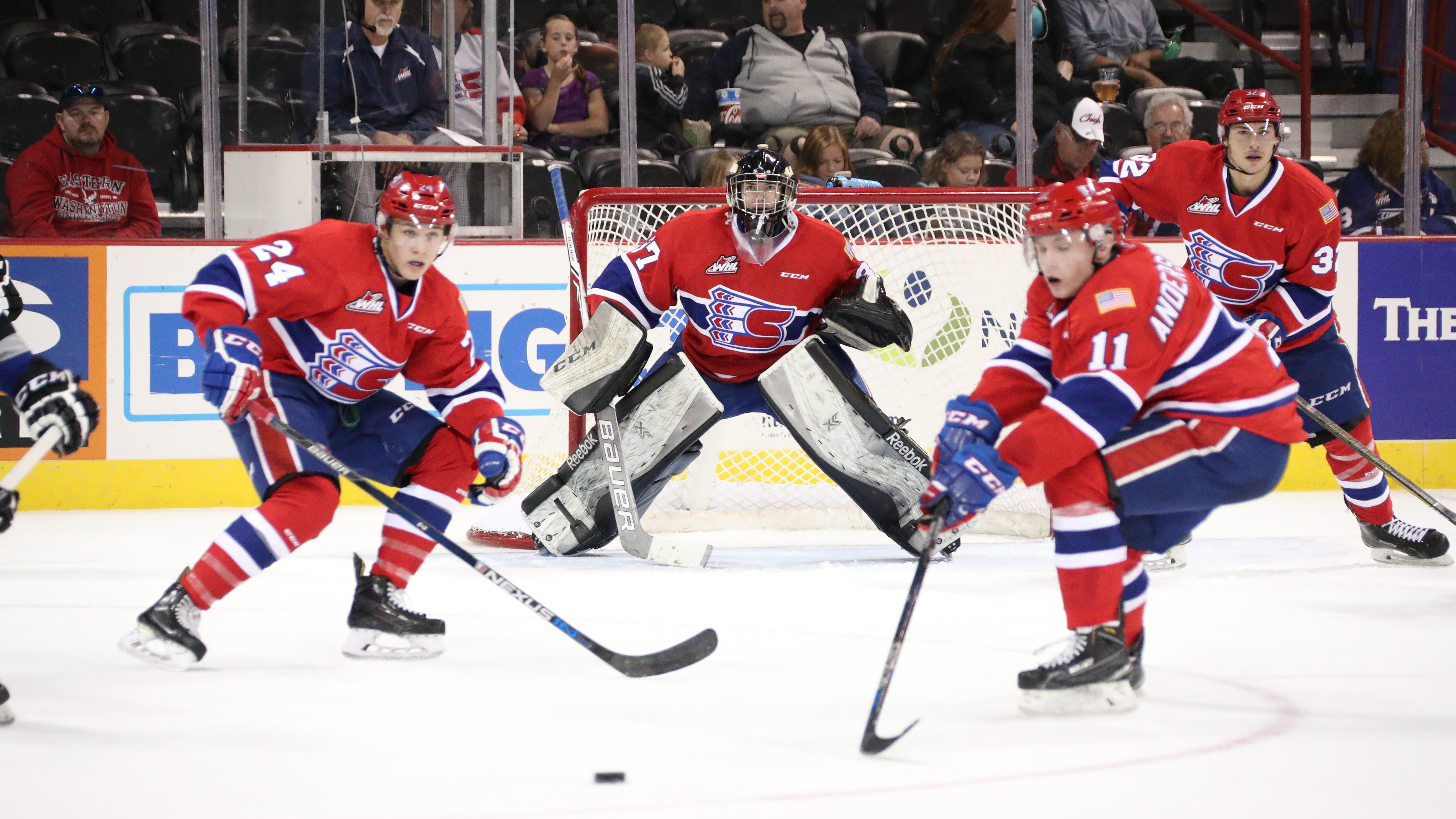 Spokane Drops Second In A Row, 4-1 To Victoria - Spokane Chiefs
