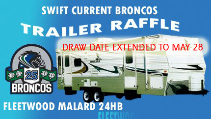 Trailer Raffle Draw Date Extended - Swift Current Broncos