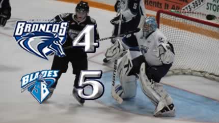 Broncos Drop One to Blades - Swift Current Broncos