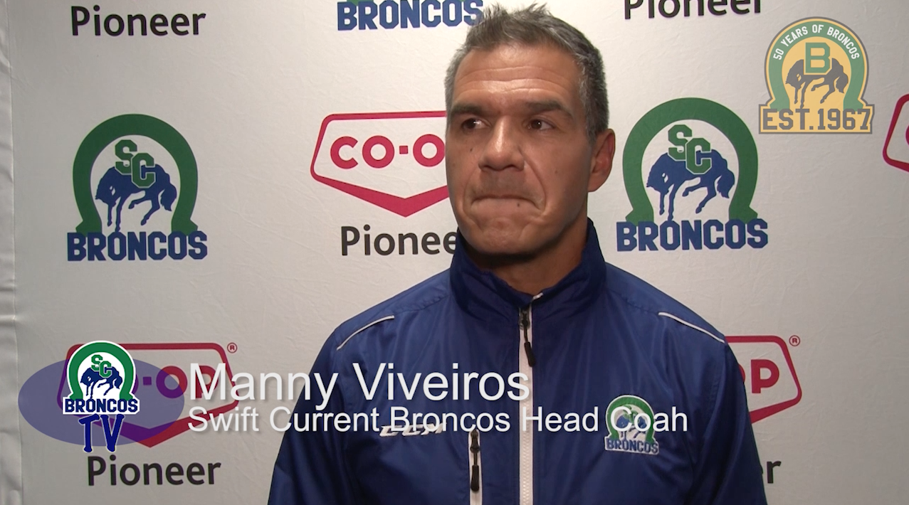 Broncos TV: Coach Manny Viveiros - Swift Current Broncos