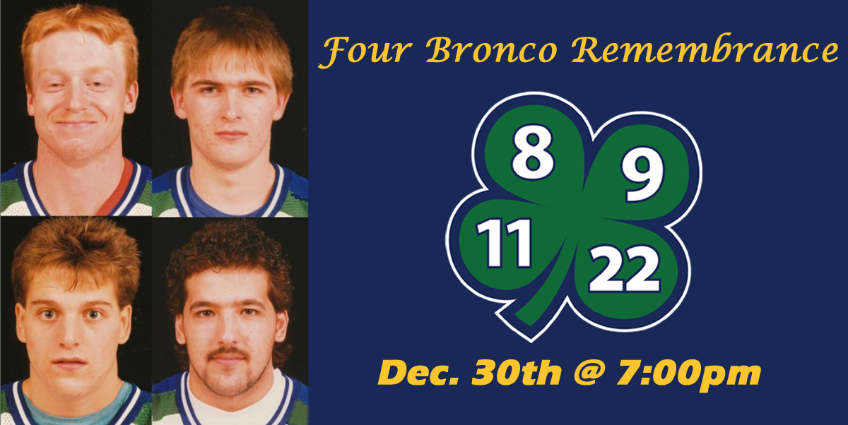 Four Bronco Remembrance Details Announced - Swift Current Broncos