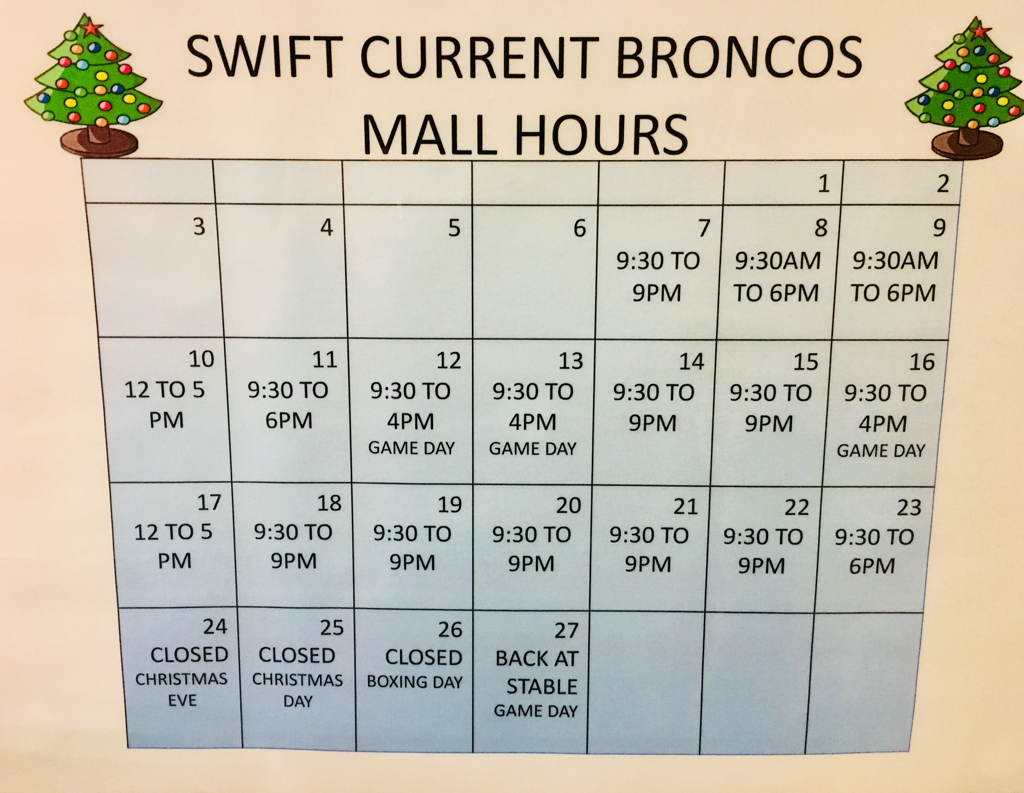 The Stable is back at Swift Current Mall for the Holiday Season - Swift ...