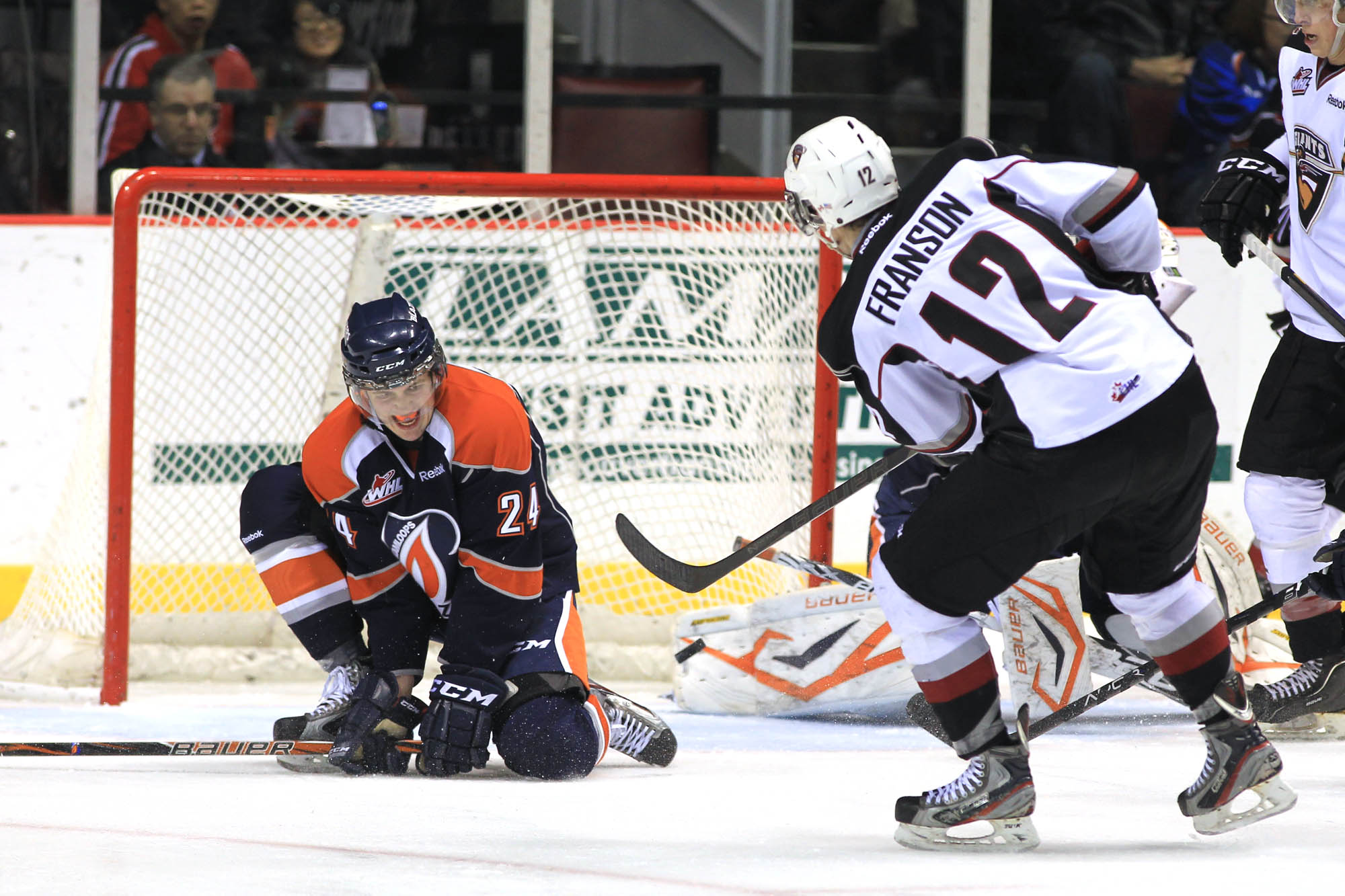 Giants Lose 4-2 to the Blazers at the Pacific Coliseum - Vancouver Giants