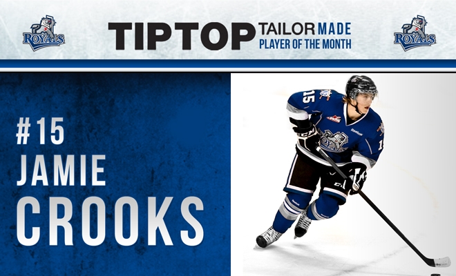 ROYALS' JAMIE CROOKS NAMED TIP TOP TAILOR-MADE PLAYER OF THE MONTH FOR ...