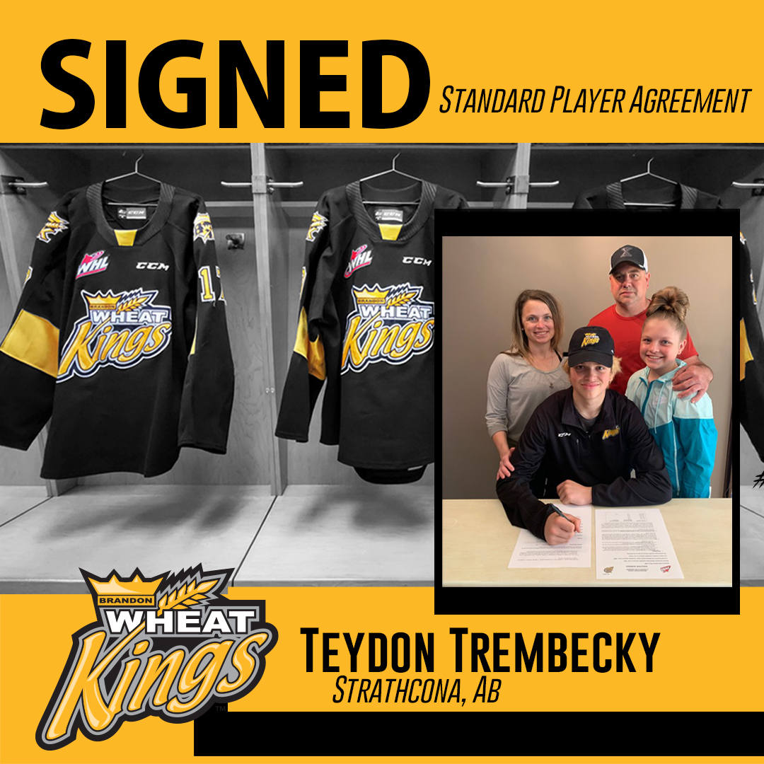Wheat Kings Sign Teydon Trembecky to WHL Standard Player Agreement ...