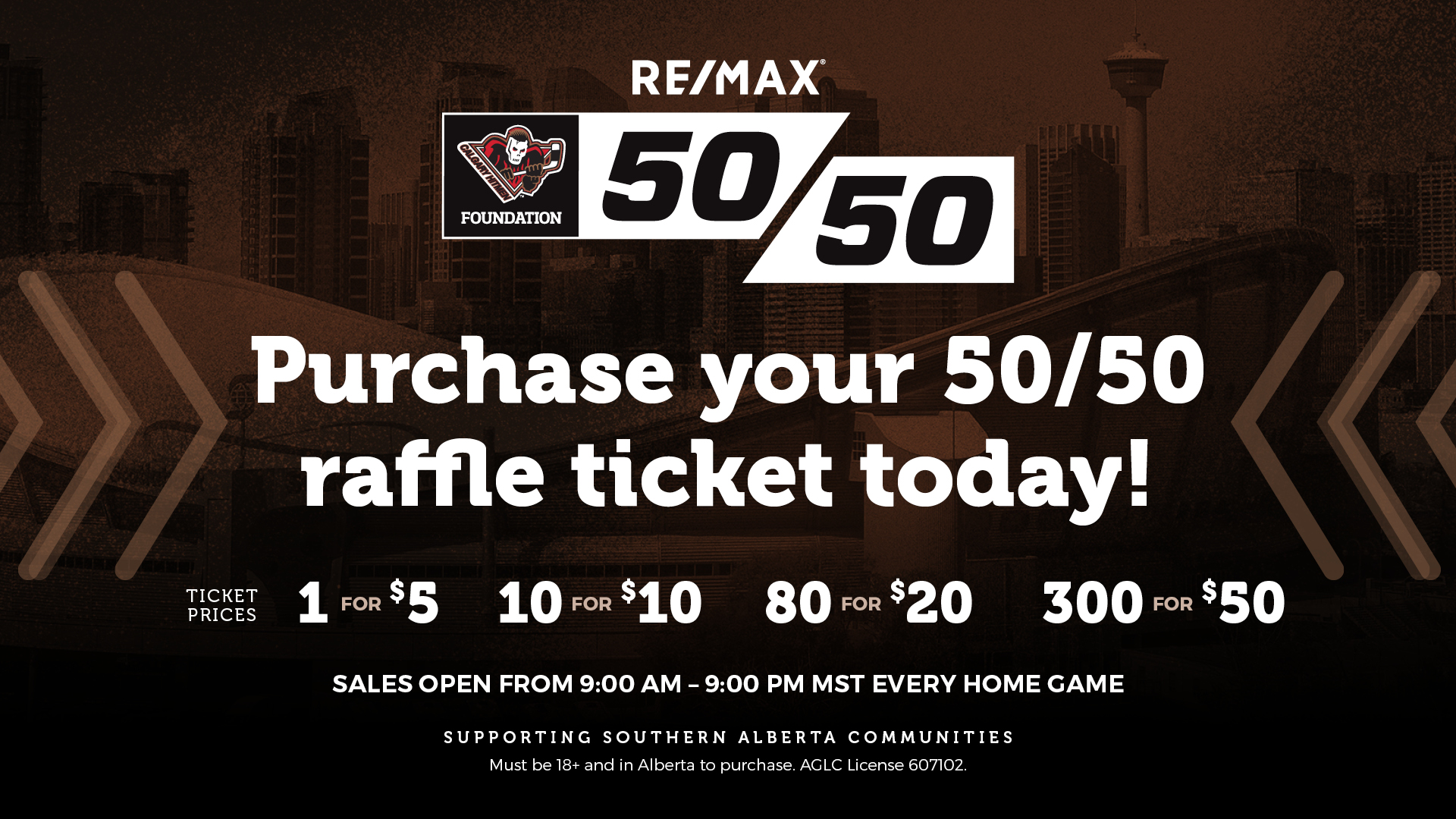 Calgary Hitmen 50/50 Presented By RE/MAX - Calgary Hitmen
