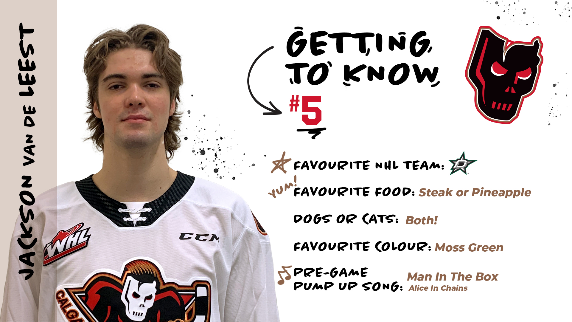 Get To Know Q&A - Jackson van de Leest - Calgary Hitmen