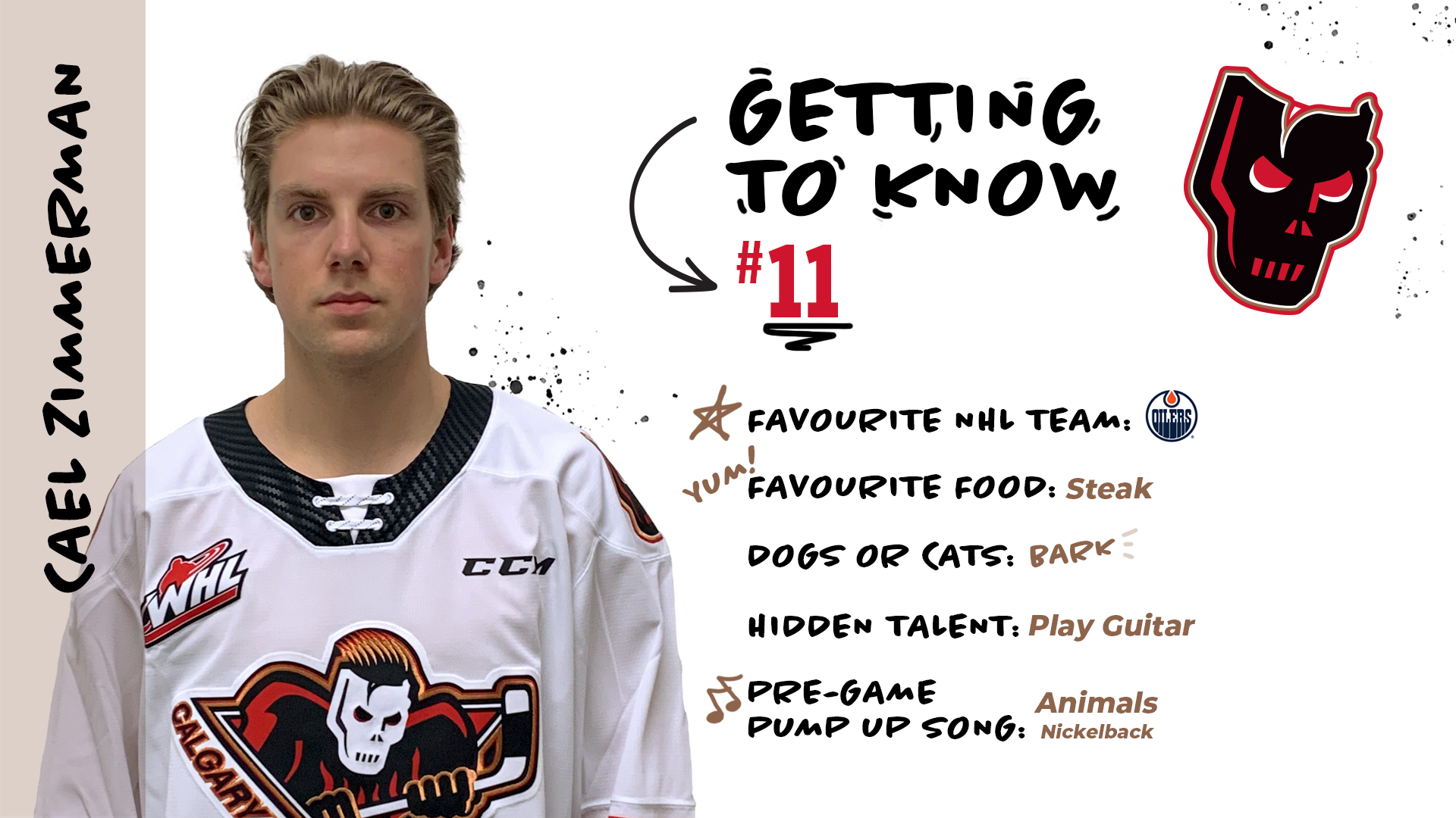 Get To Know Q&A - Cael Zimmerman - Calgary Hitmen