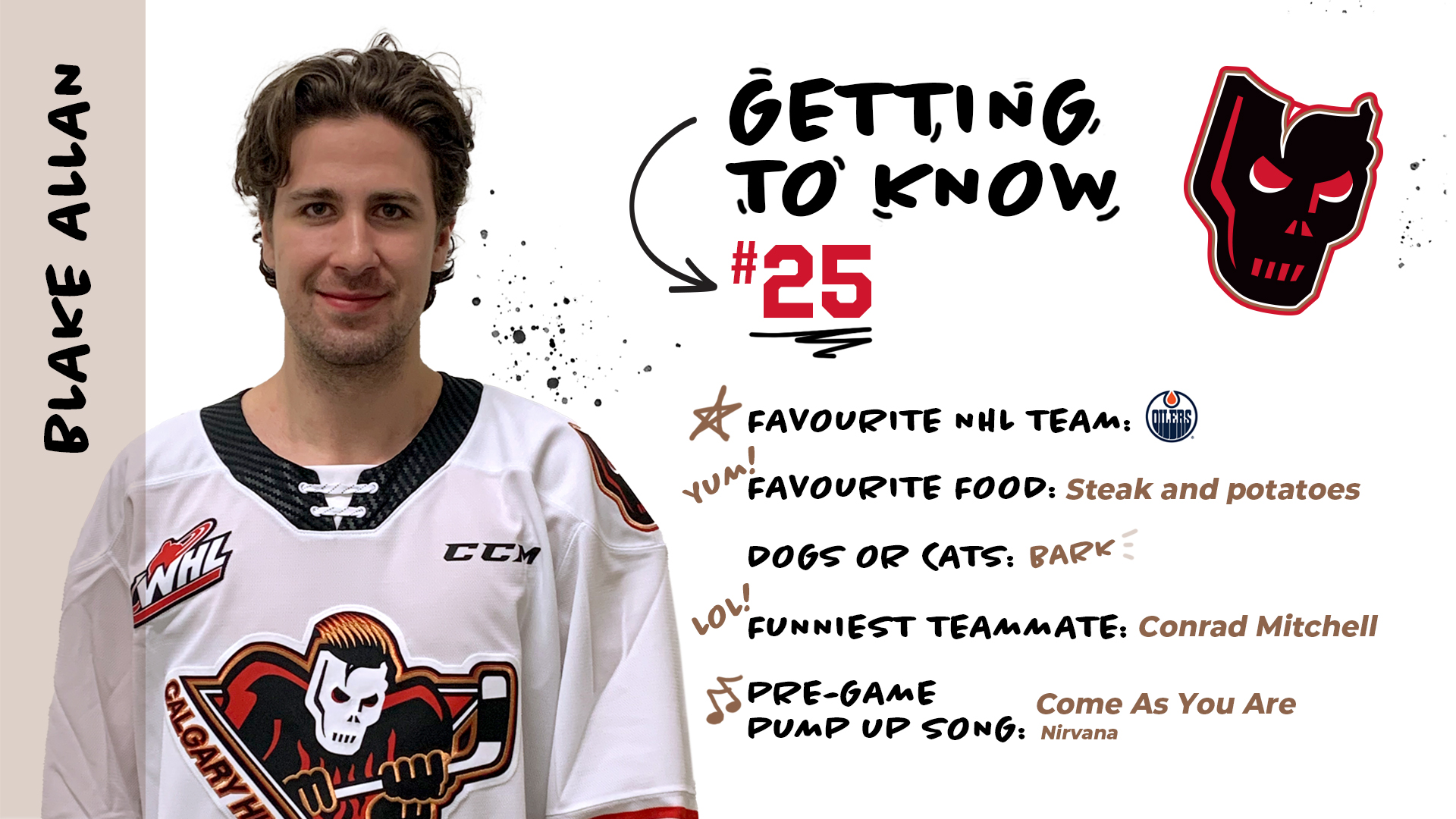 Get To Know Q&A - Blake Allan - Calgary Hitmen