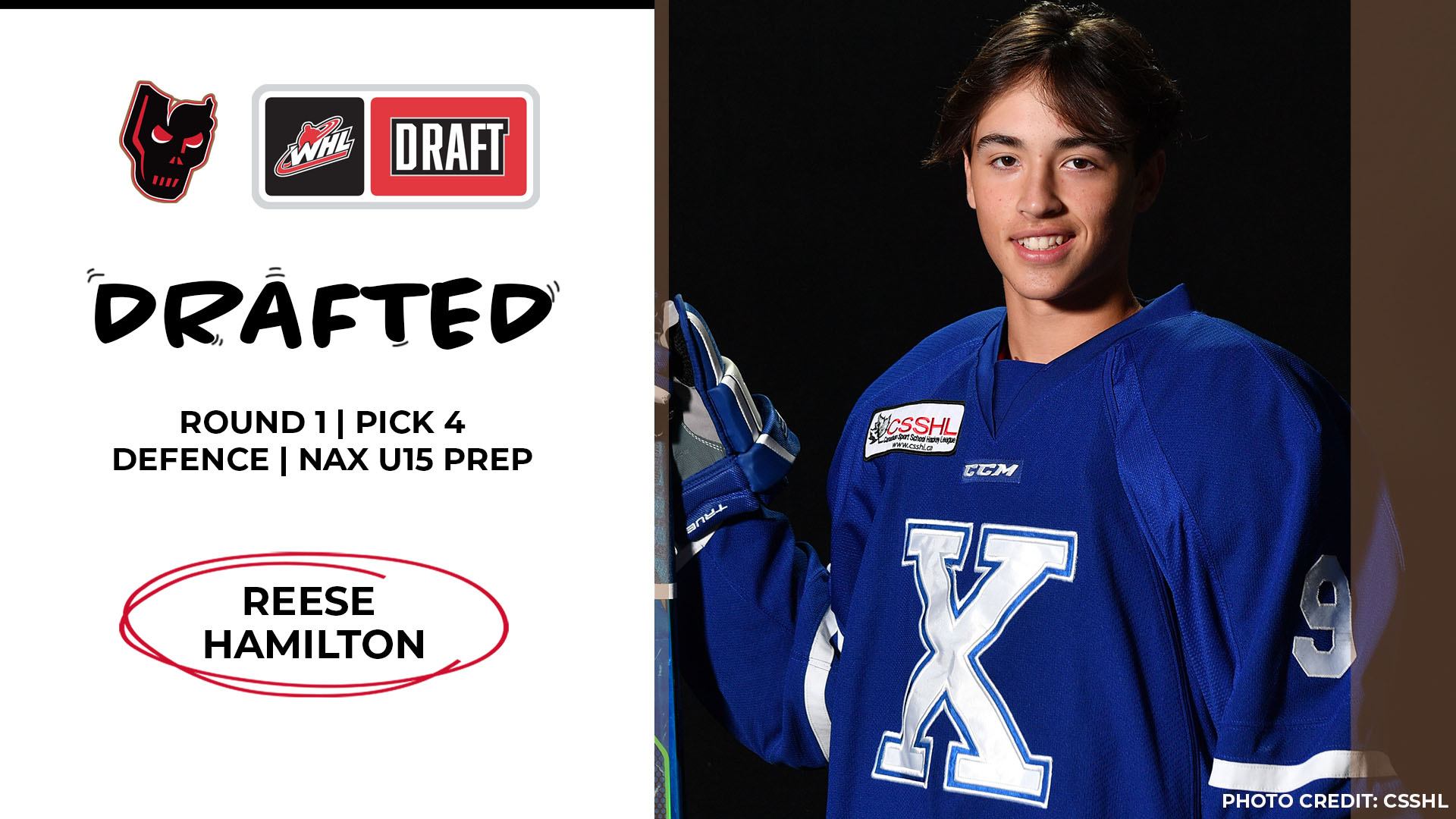 HITMEN SELECT REESE HAMILTON FOURTH OVERALL IN 2022 PROSPECTS DRAFT ...