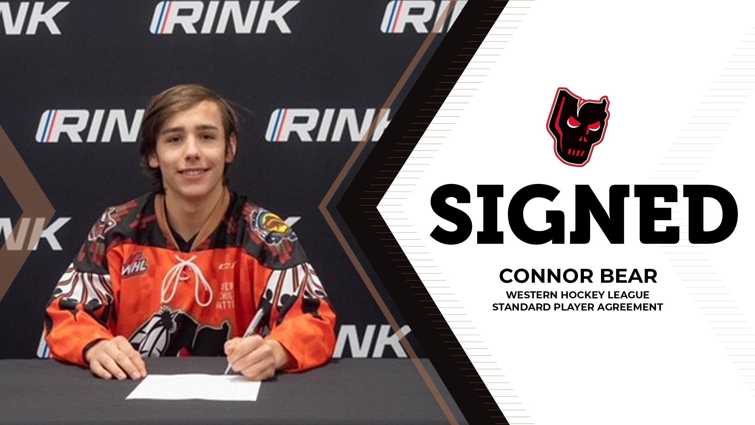 HITMEN SIGN CONNOR BEAR TO STANDARD PLAYER AGREEMENT - Calgary Hitmen