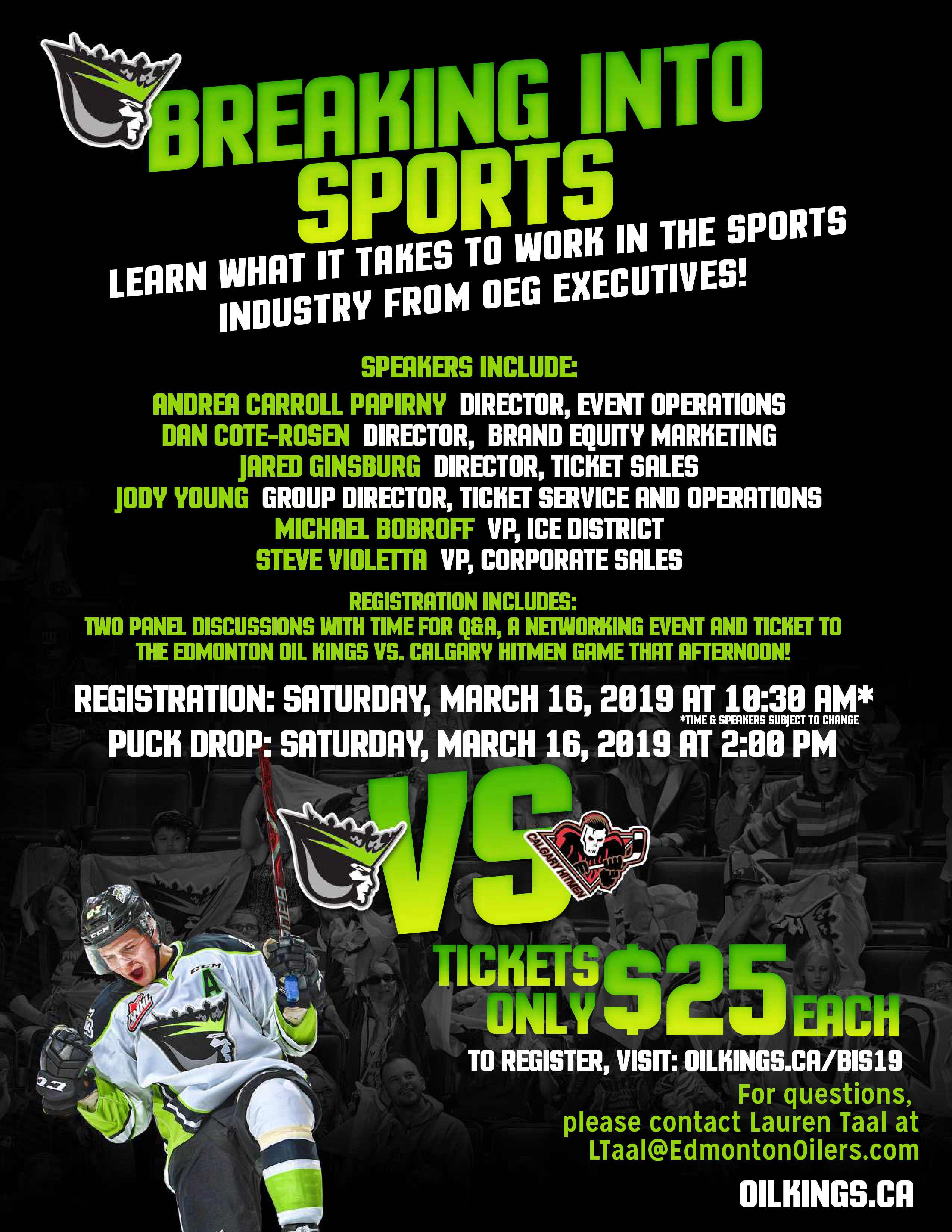 Breaking Into Sports - Edmonton Oil Kings