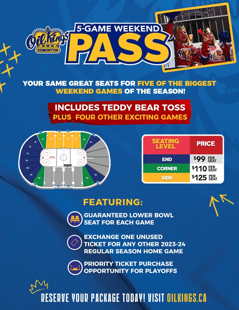 2023-24 Weekend Pass - Edmonton Oil Kings