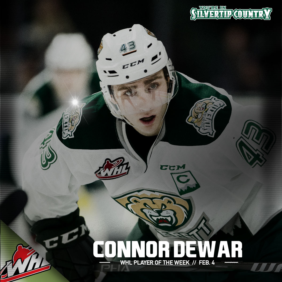 DEWAR » WHL Player of the Week - Everett Silvertips