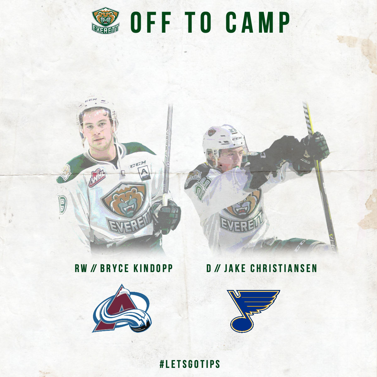 DEVELOPMENT CAMP // Kindopp (Avs), Christiansen (Blues) - Everett ...