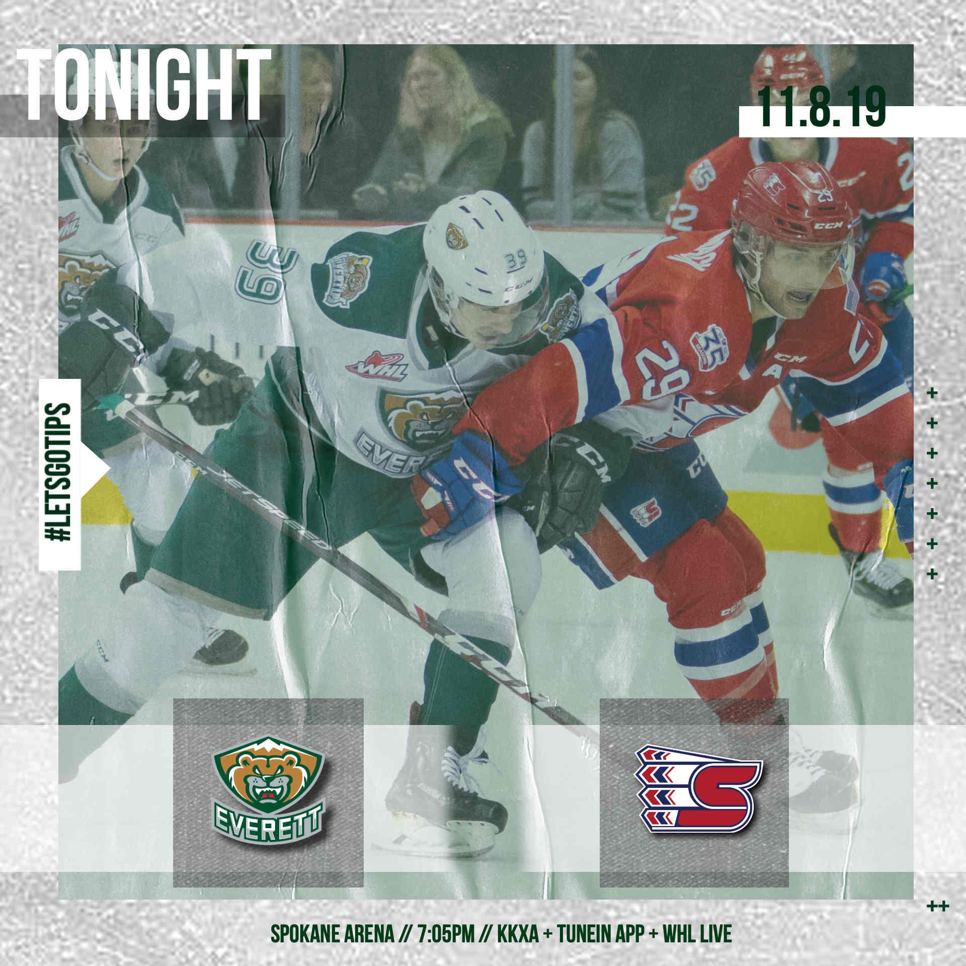 TONIGHT // Tips at Spokane (11/8) - Everett Silvertips