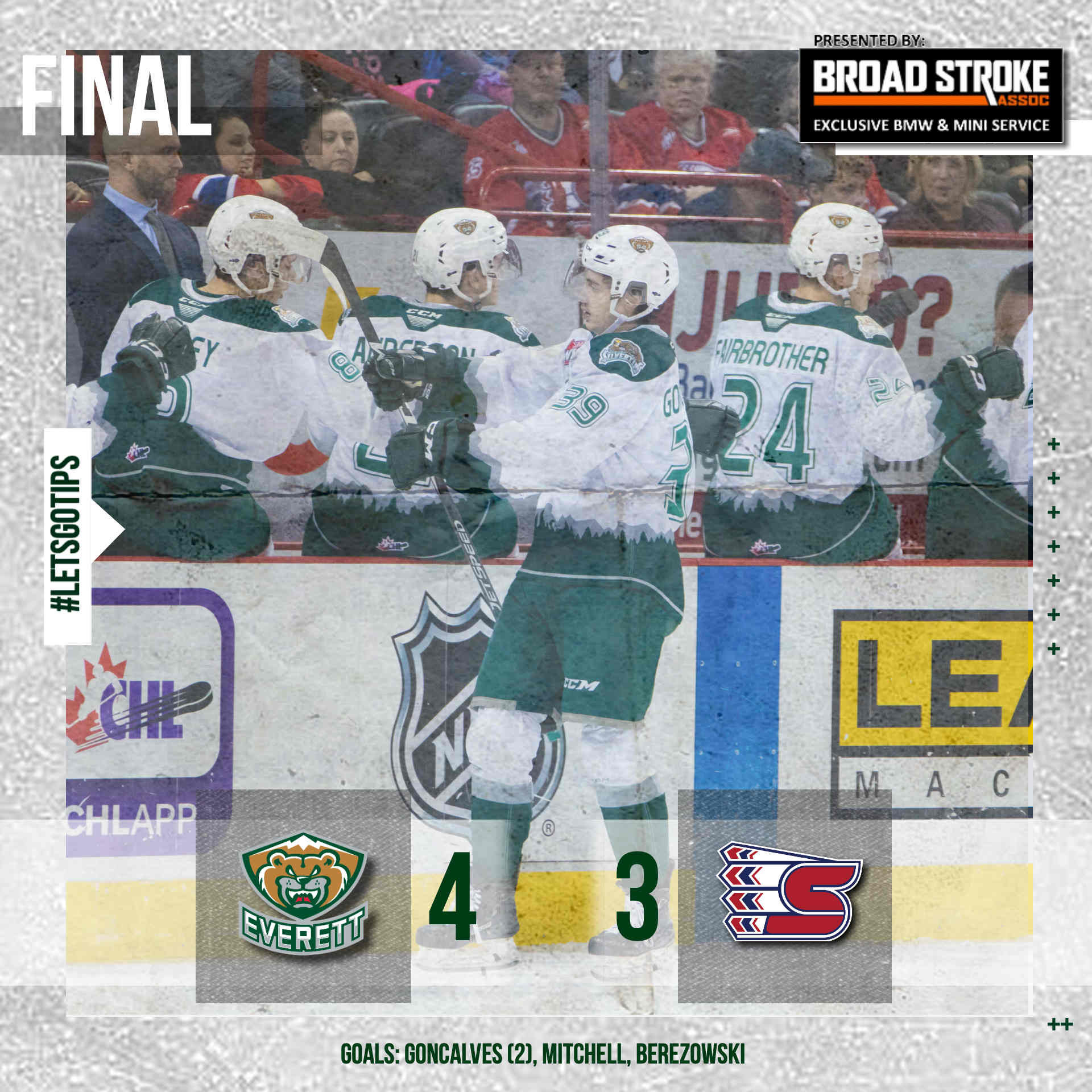 TIPS WIN // New Night, Same Result - Everett Silvertips