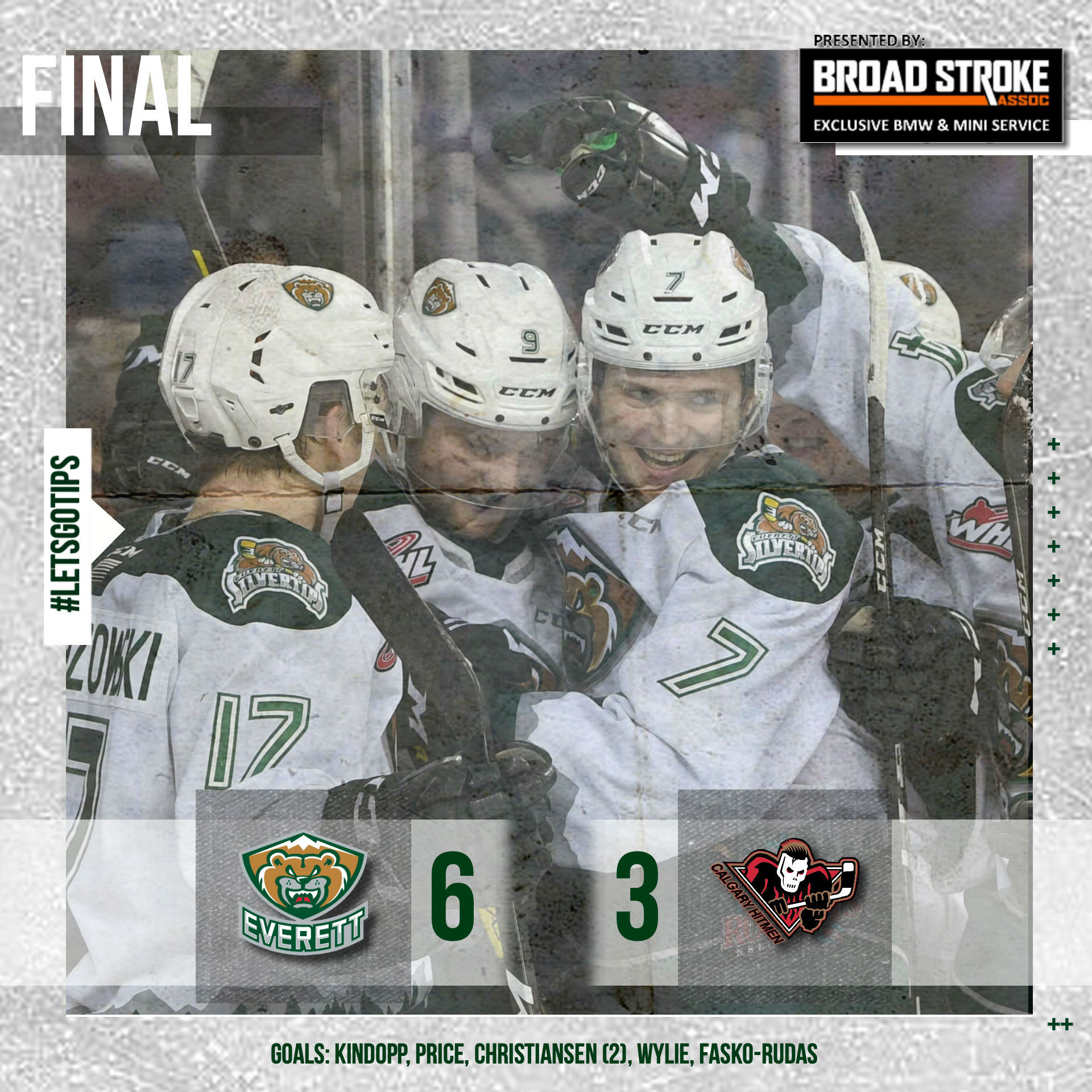 TIPS WIN // Road Swing, Smash Hit - Everett Silvertips