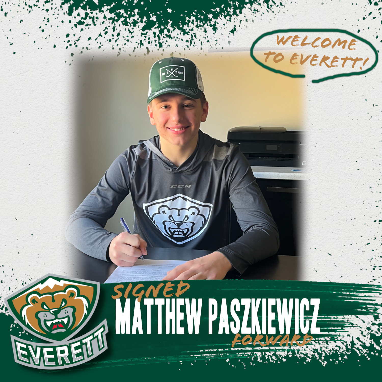 SIGNING: Silvertips ink Matthew Paszkiewicz to Standard Player ...