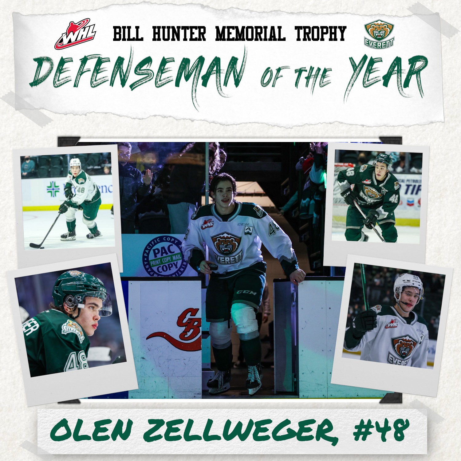 WHL AWARDS: Olen Zellweger wins Bill Hunter Memorial Trophy for ...