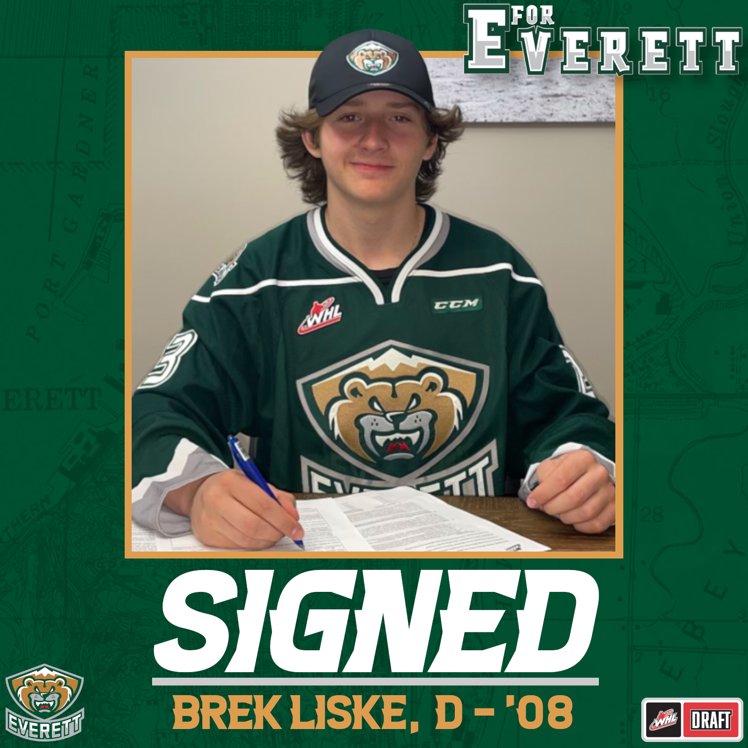 SIGNING: Silvertips ink first-rounder Brek Liske to Scholarship and ...